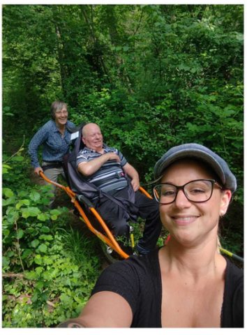 Petite balade en Joëlette pour Mr C. - Maison de retraite Moulin de l’Épine - Saint Vrain (91 ...